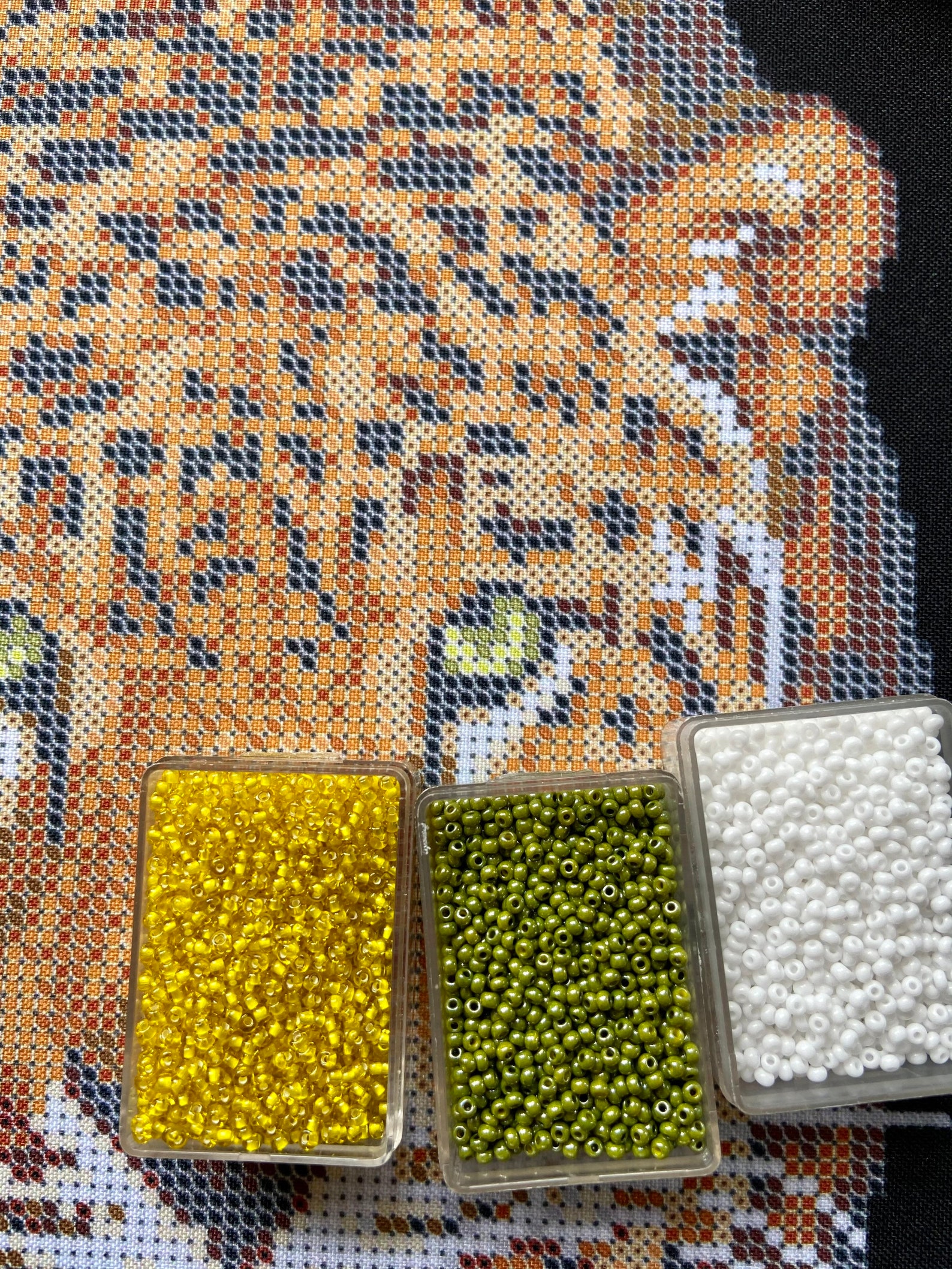 Leopard Full DIY Hand Embroidery Bead Kit Wild Animal Pattern, Large ...
