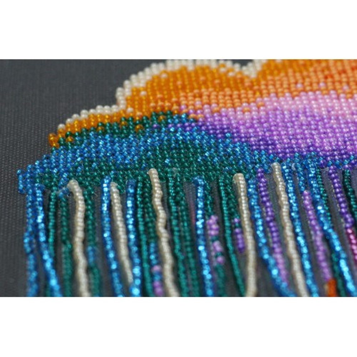 Large Beaded Cross Stitch Picture Kit Abstract Pattern, DIY Bead ...