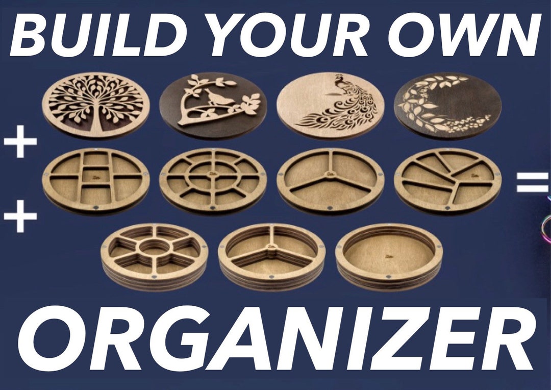 Beads Sorting Tray Organizer, Wooden Box for Beadwork With Lid, Custom ...