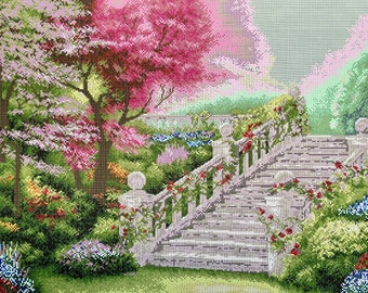 Large Autumn Landscape Bead Embroidery Kit Full Coverage | Etsy