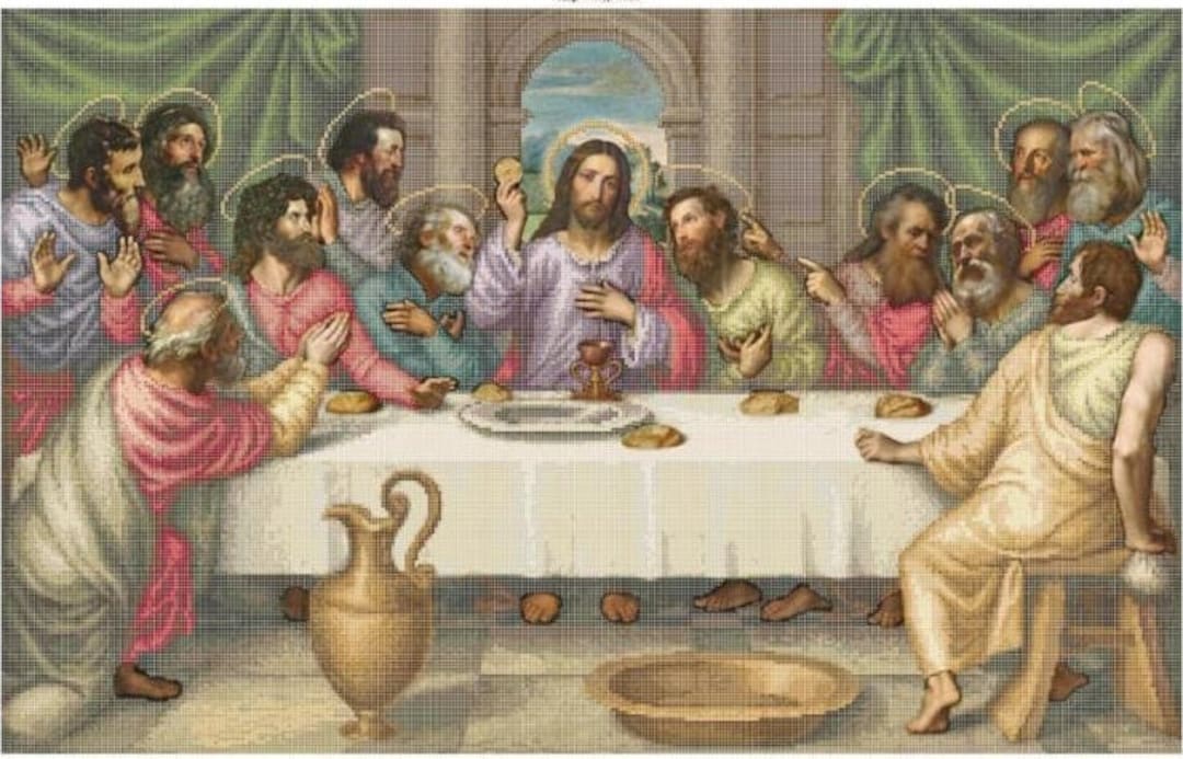 The Last Supper Large DIY Bead Embroidery Craft Kit Religious Pattern ...