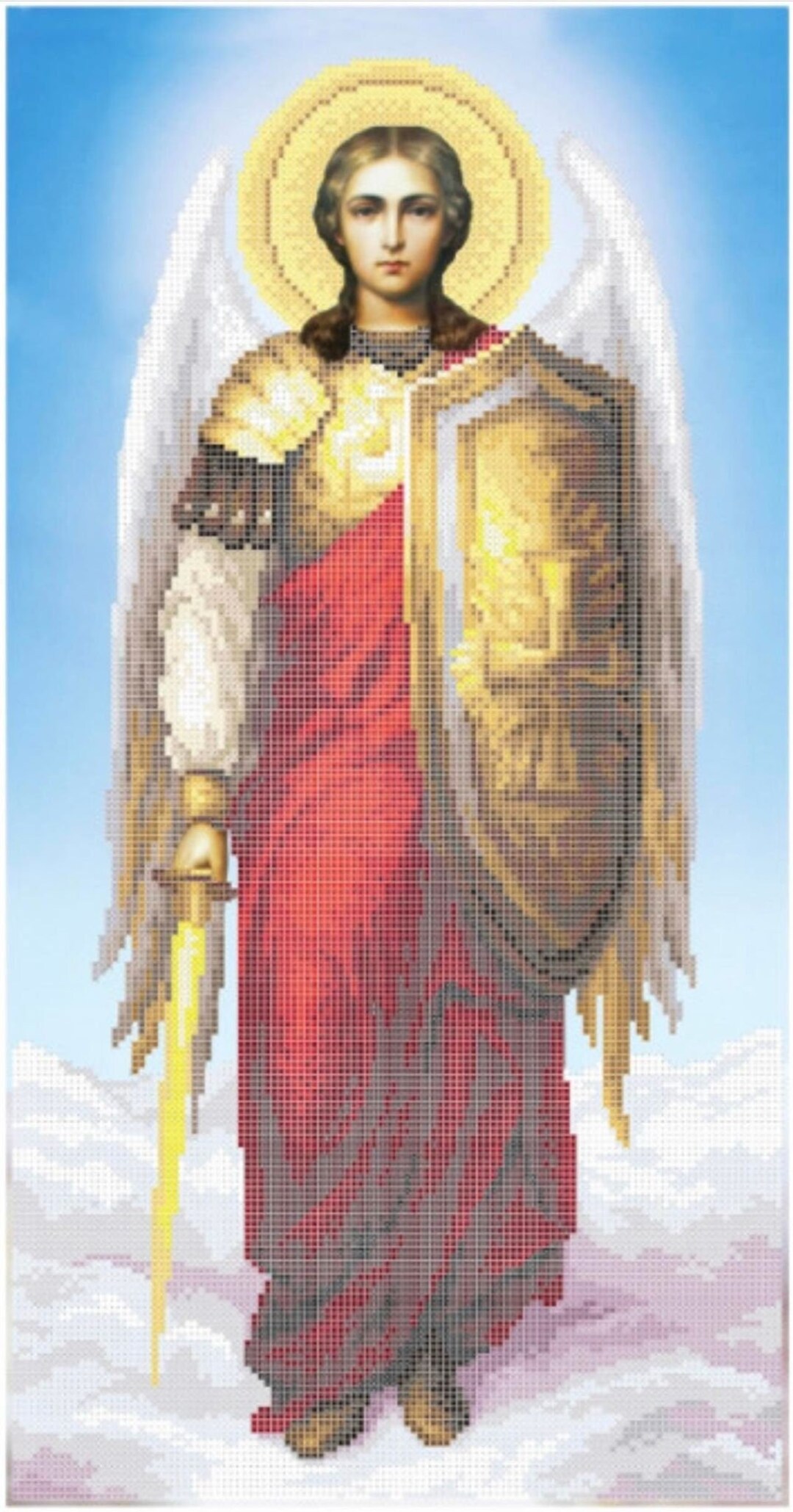 Archangel Michael Large DIY Bead Embroidery Craft Kit Religious Pattern ...