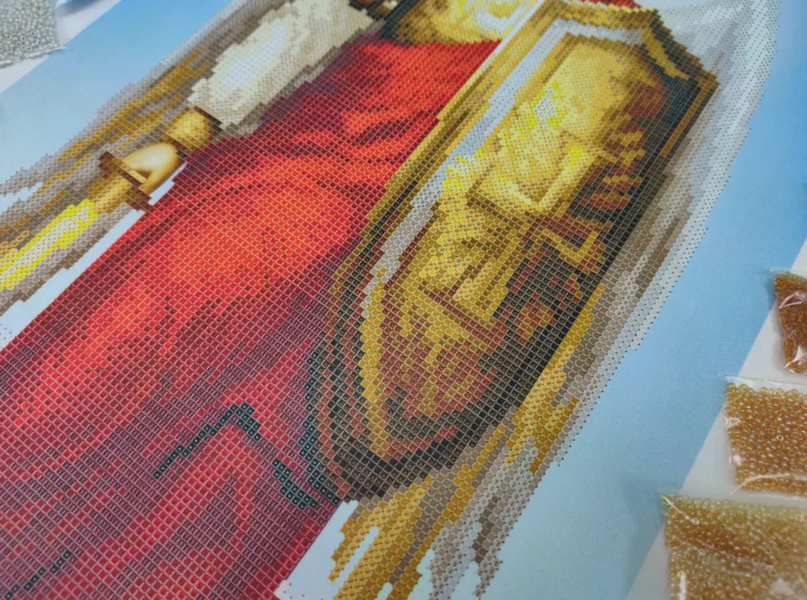 Archangel Michael Large DIY Bead Embroidery Craft Kit Religious Pattern ...