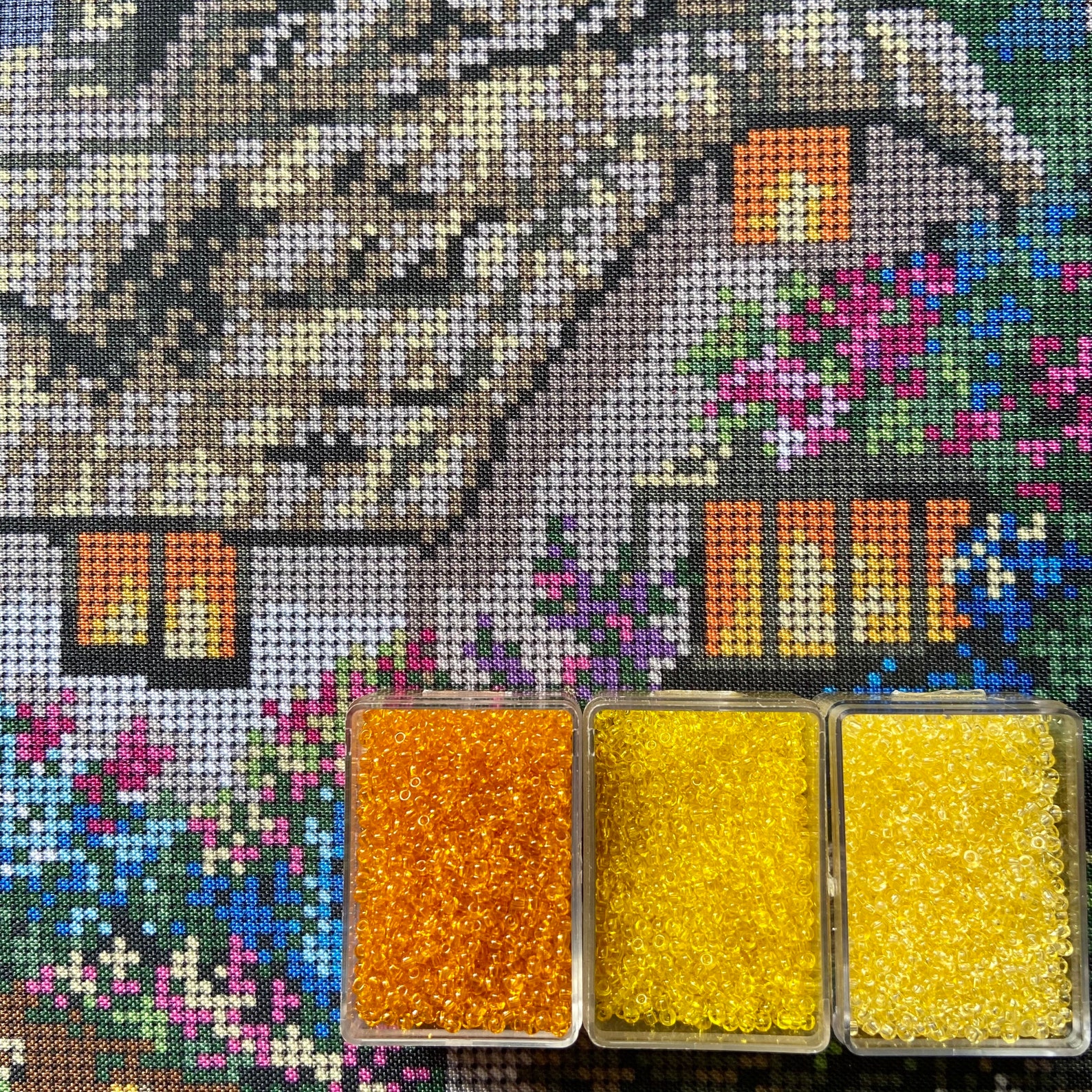 Large Bead Embroidery Kit House Landscape Pattern, Full Coverage Beaded ...