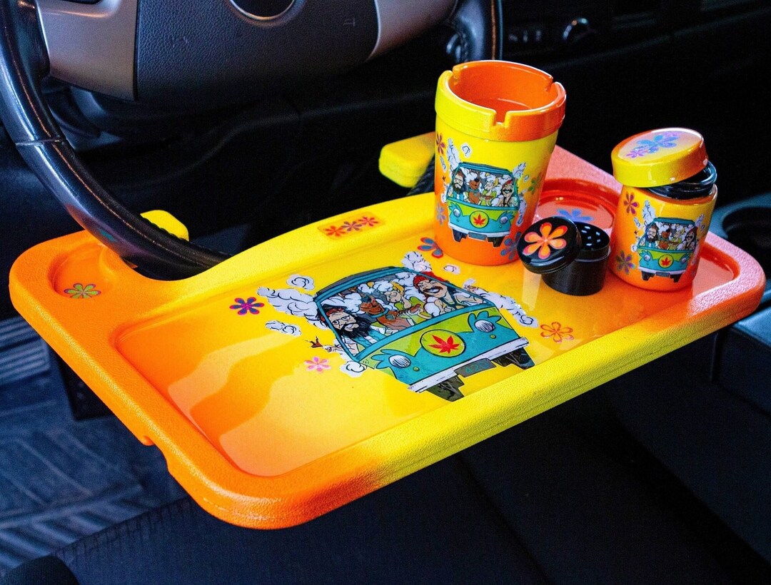 Steering Wheel Tray Set: Includes Car Tray, Small Metal Tray, Car ...