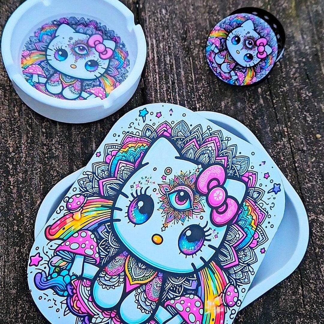 Custom Rolling Tray Set - Rolling Tray With Magnetic Lid - Smoking ...