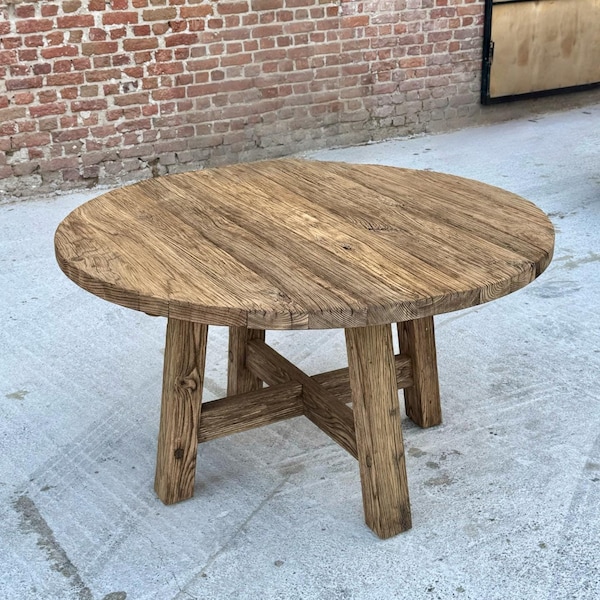 Antique Round Wood Dining Tables - Etsy