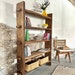 Reclaimed Barnwood Farmhouse Bookcase – Handmade Rustic Wood Open ...