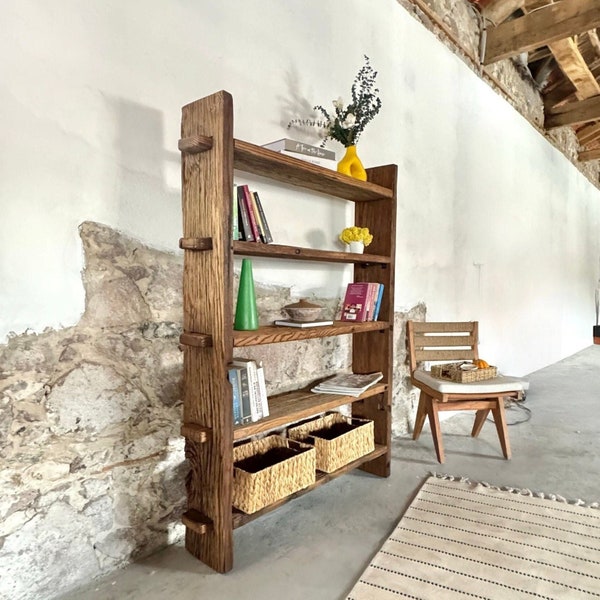 Rustic Bookcase - Etsy