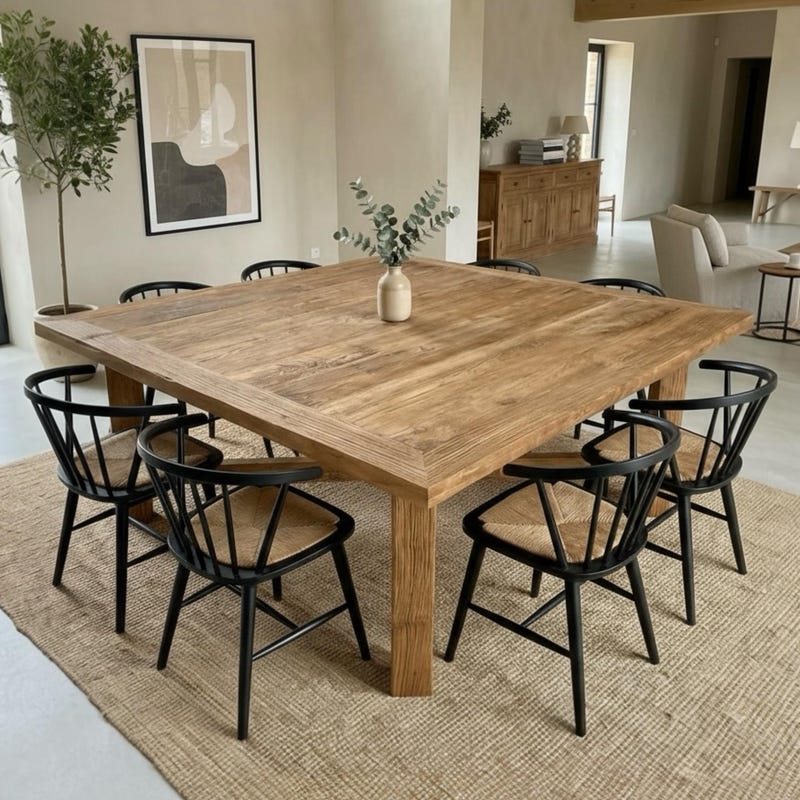 Square Dining Table for 8 - Etsy