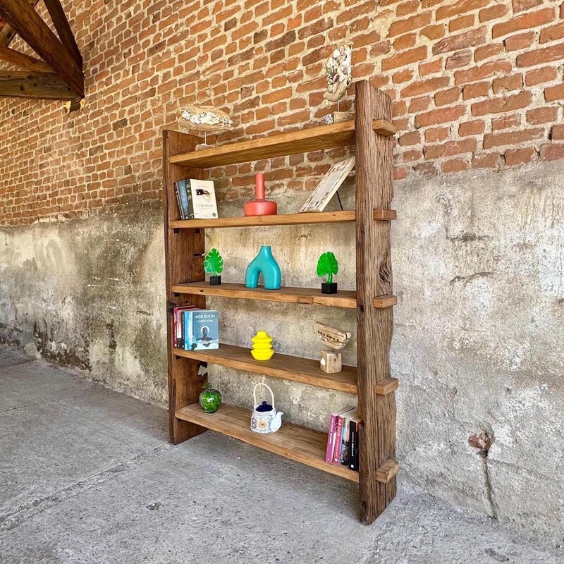 Rustic Bookcase - Etsy