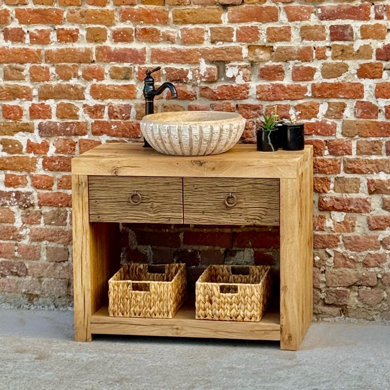 Rustic Bathroom Vanity - Etsy