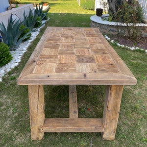 Rustic Dining Table Reclaimed Wood, Rustic Farmhouse Dining Table ...