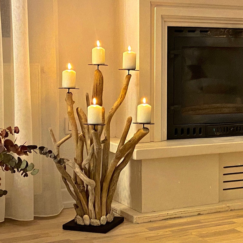 Rustic Candelabra - Etsy