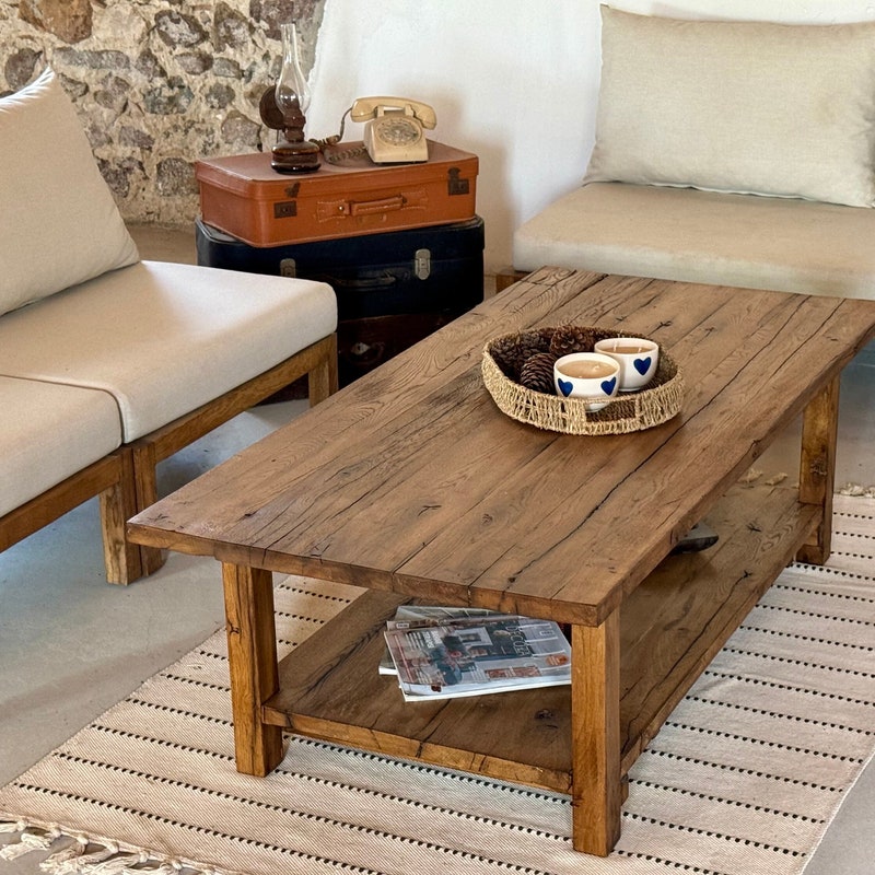Large Farmhouse Coffee Table - Etsy