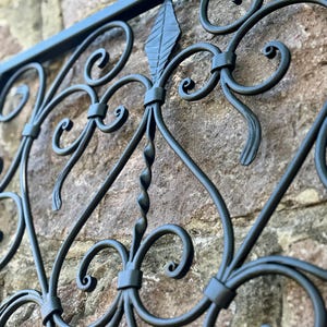 Wrought Iron Farmhouse Wall Decor – Handmade Metal Panel for Rustic ...