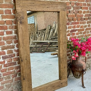 Reclaimed Wood Mirror Large Frame, Rustic Farmhouse and Full Length ...