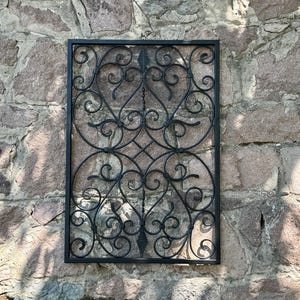 Wrought Iron Outdoor Wall Decor, Patio Iron Wall Decor, Iron Window ...