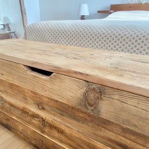 Rustic Reclaimed Wood Bench, Entry Bench With Storage, Rustic Wood ...