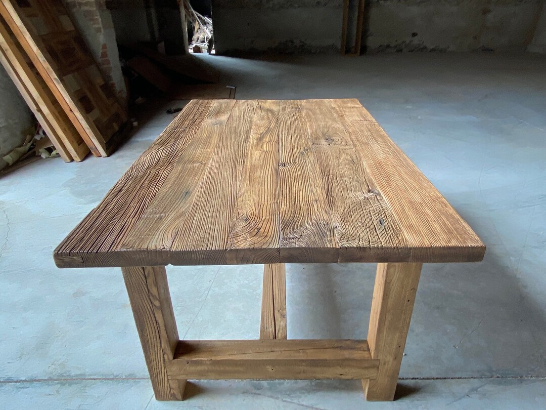 Rustic Dining Table Reclaimed Wood Furniture, Rustic Farmhouse Dining ...