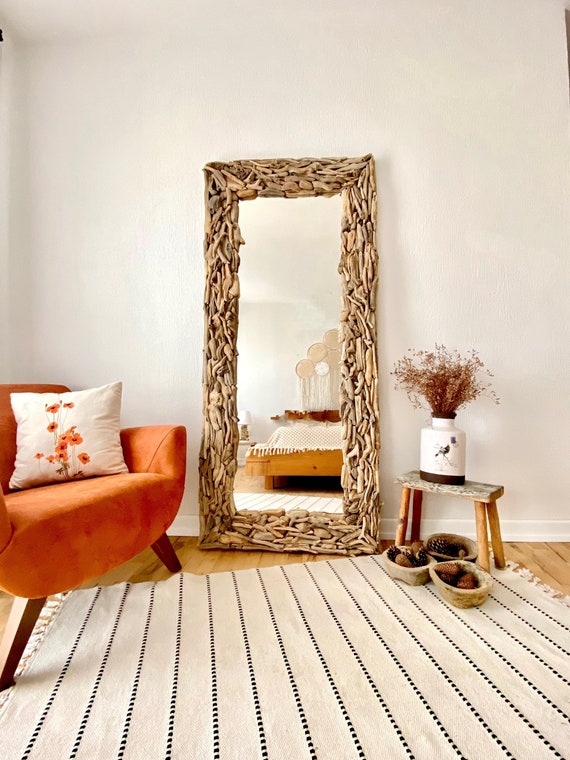 Oversized Floor Mirror Tall Narrow Mirror Full Length Driftwood Floor Mirror Bedroom Wall Decor Big Full Body Mirror Bedroom Mirror Floor Etsy UK