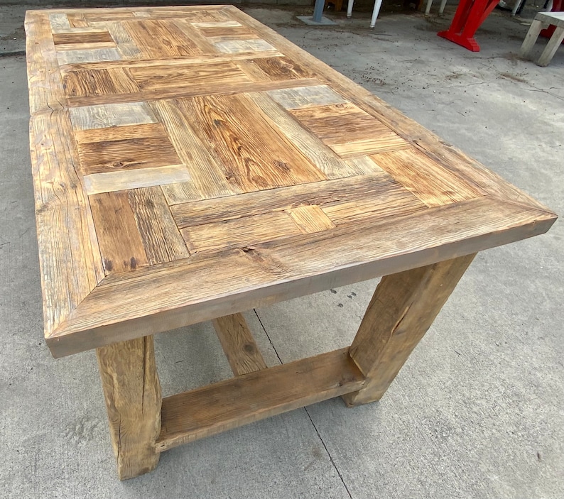 Custom Dining Table Rustic Farm House Furniture Reclaimed - Etsy