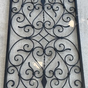 Wrought Iron Farmhouse Wall Decor – Handmade Metal Panel for Rustic ...