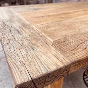Reclaimed Oak Dining Table – Handcrafted Rustic Organic Table From ...