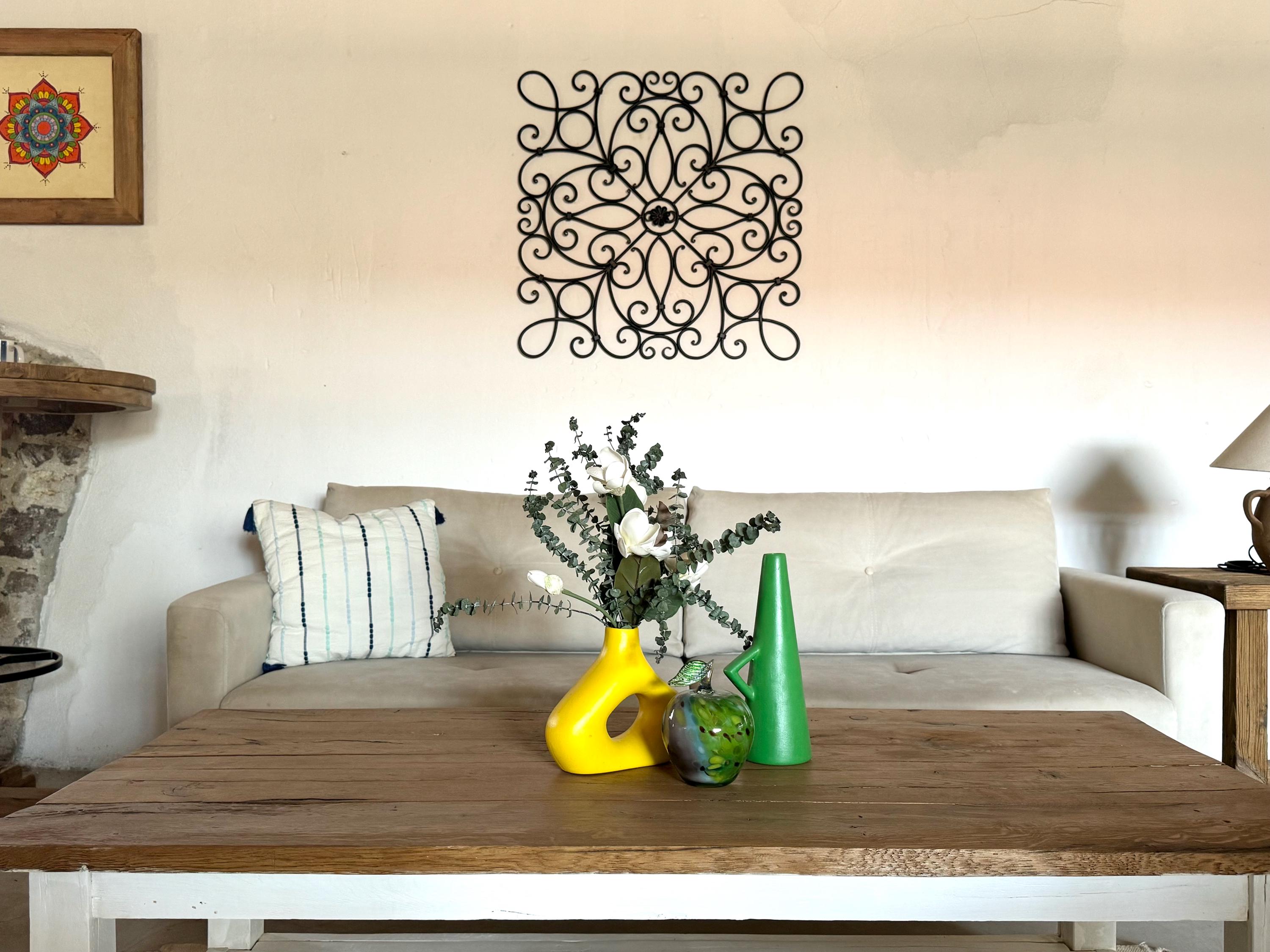 Farmhouse Style Metal Wall Decor – Hand Forged Wrought Iron Art for ...