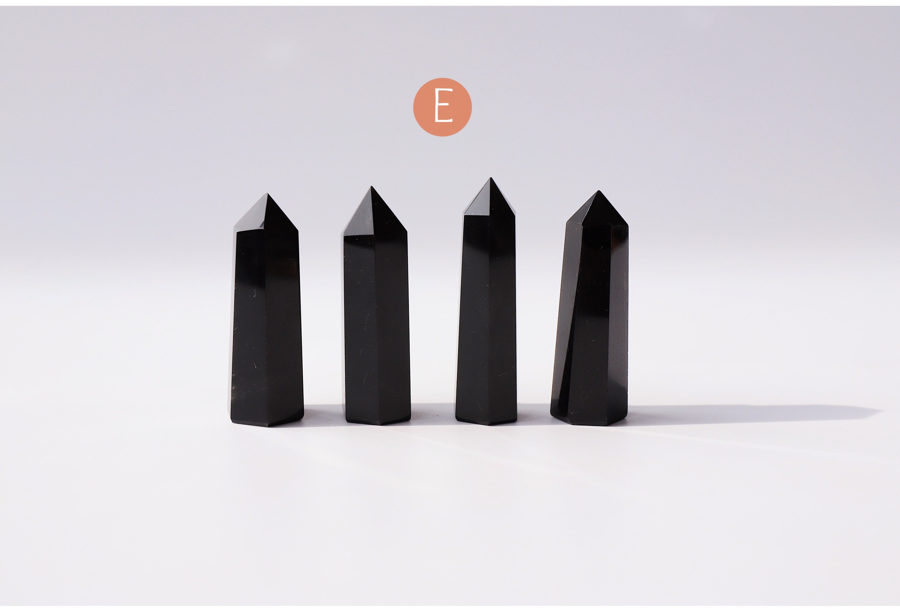 Black Obsidian Tower Large Crystal Point Various Sizes - Etsy