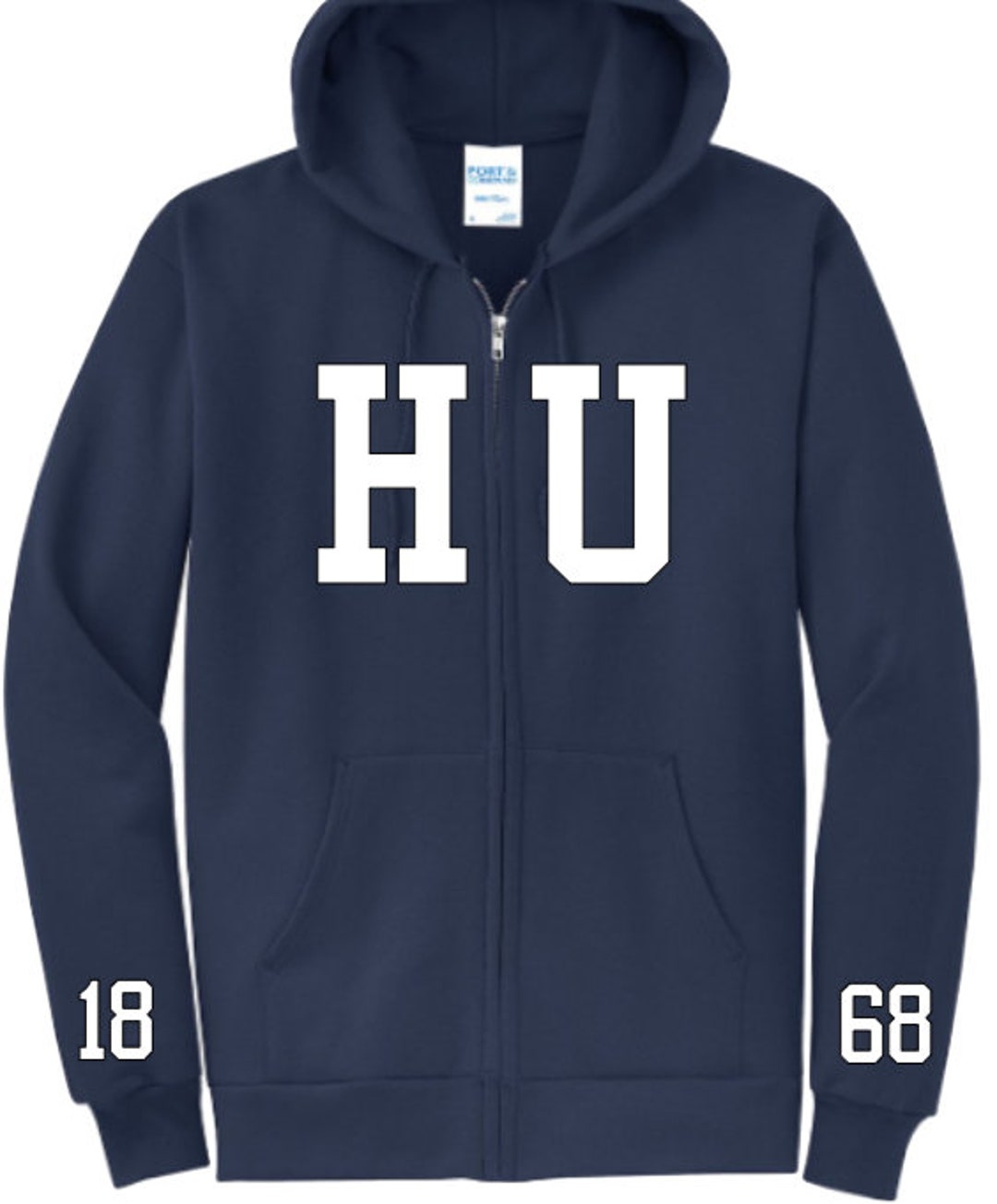 HU Zip up Hoodie - Hampton University - Etsy