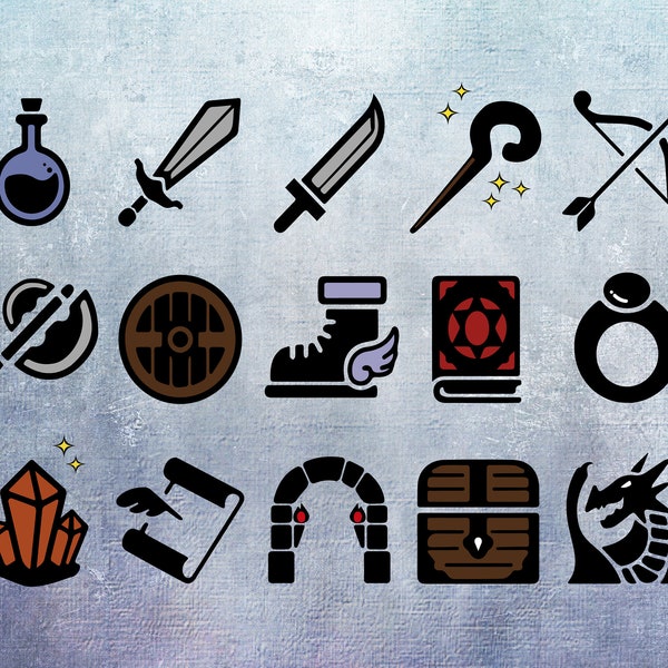Dungeons and Dragons Icons - Etsy
