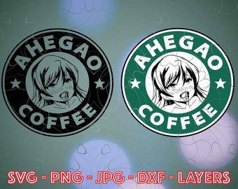 Ahegao Waifu Svg - Etsy