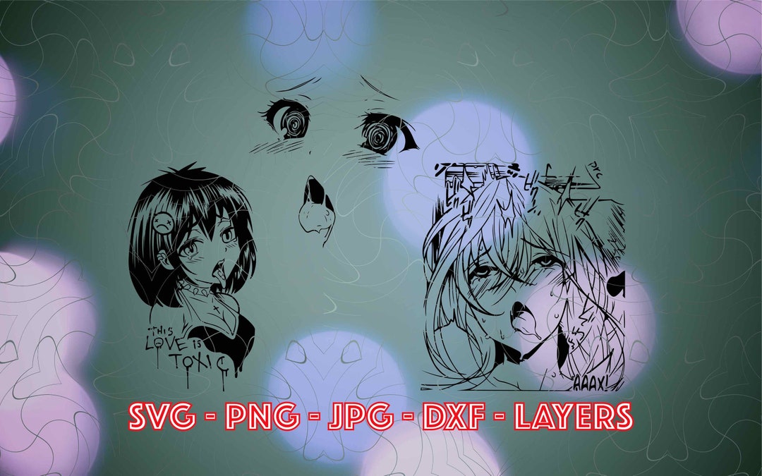 Bundle Ahegao Svg, Ahegao, Ahegao Layers Svg, Ahegao Face, Bundle ...