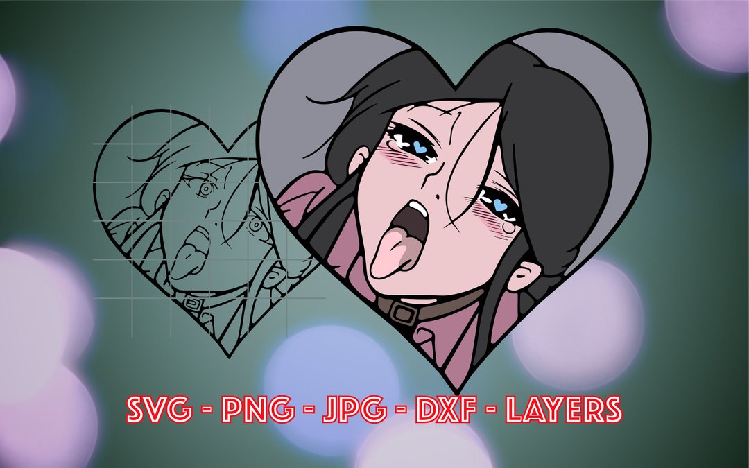 Bundle Ahegao Svg Ahegao Ahegao Layers Svg Ahegao Face Bundle
