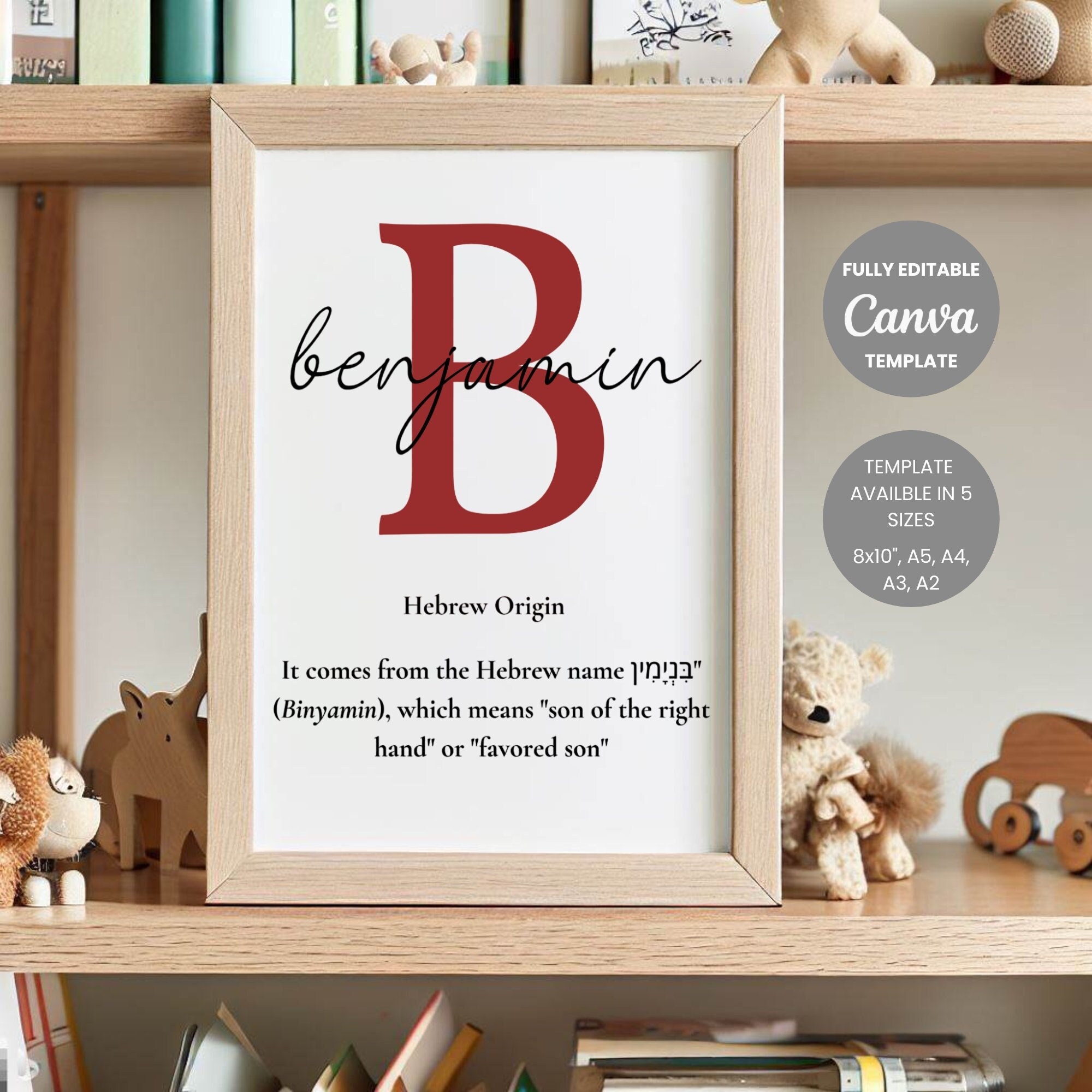 Custom Name Meaning Template Name Printable Personalised Name Print ...