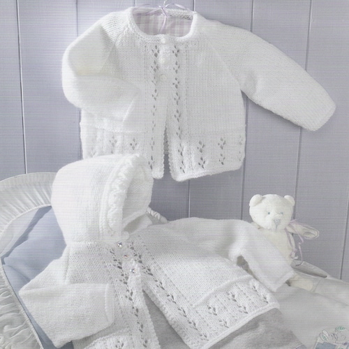 PDF Knitting Pattern Double Knitting Yarn Baby Cardigan - Etsy