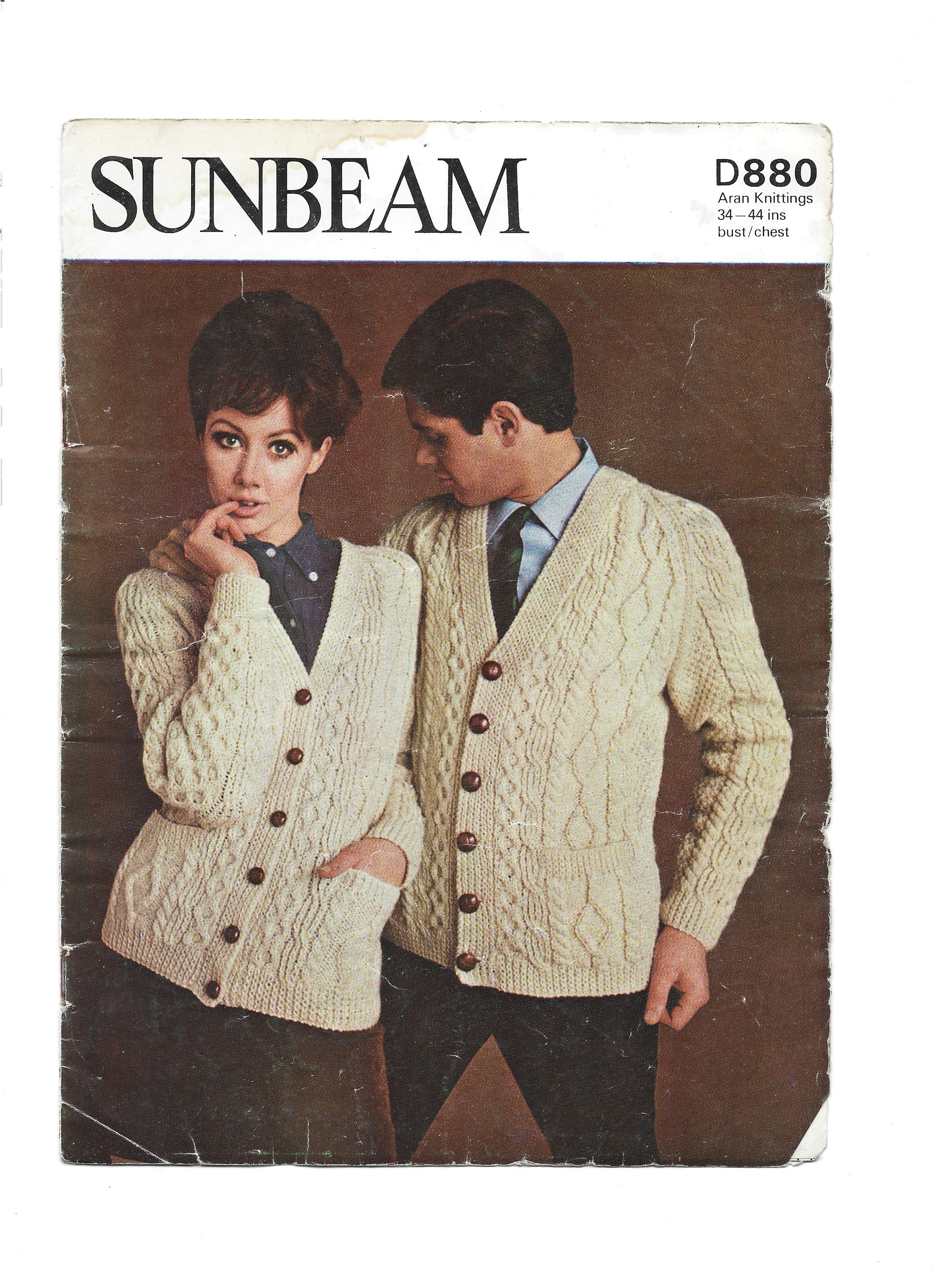 Knitting Pattern Aran Cardigan His and Hers Knitting Pattern PDF - Etsy