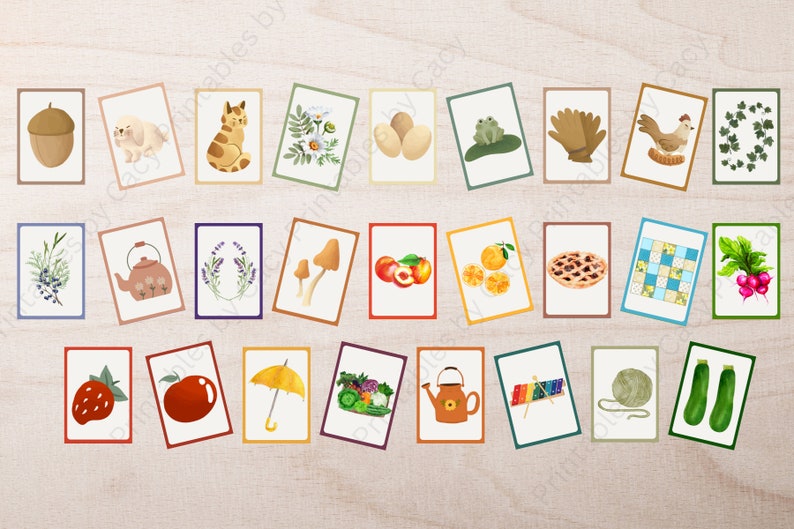 Nature Alphabet Flash Cards Printable [PDF] - Early Learning Montessori ...