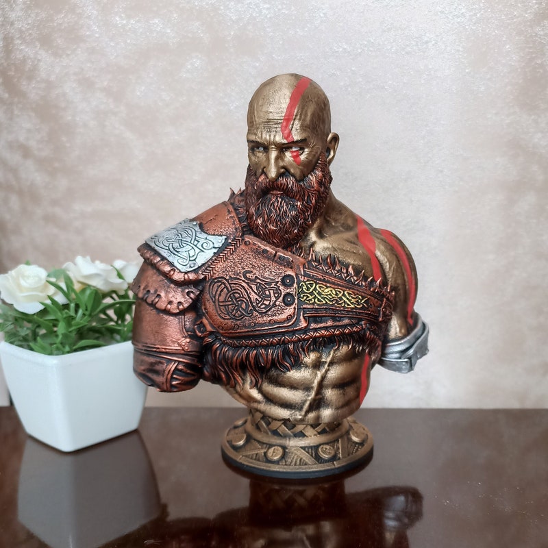God of War Kratos Bust - Etsy