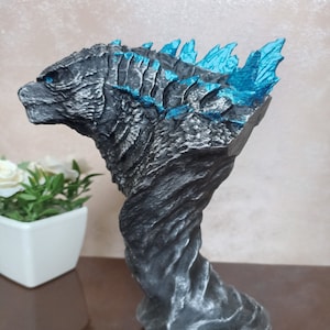 Godzilla Bust, the New Empire Statue - Etsy