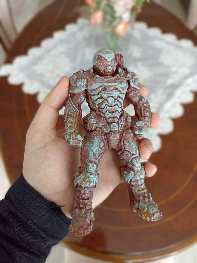Doom Guy Figure Doom Eternal Slayer Video Game Statue - Etsy