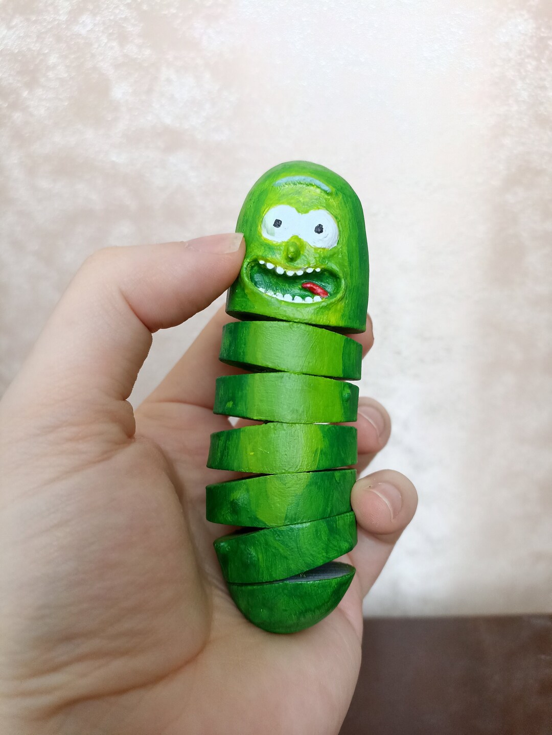 Flexi Pickle Rick Rick and Morty Figure - Etsy