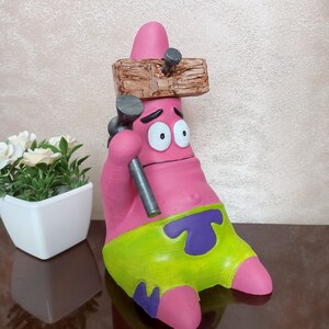 Hammered Patrick From Spongebob Squarepants Desk Decoration Figure - Etsy