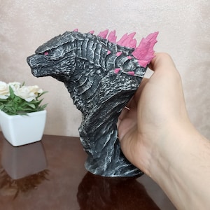 Godzilla Bust, the New Empire Statue - Etsy