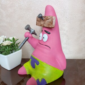 Hammered Patrick From Spongebob Squarepants Desk Decoration Figure - Etsy