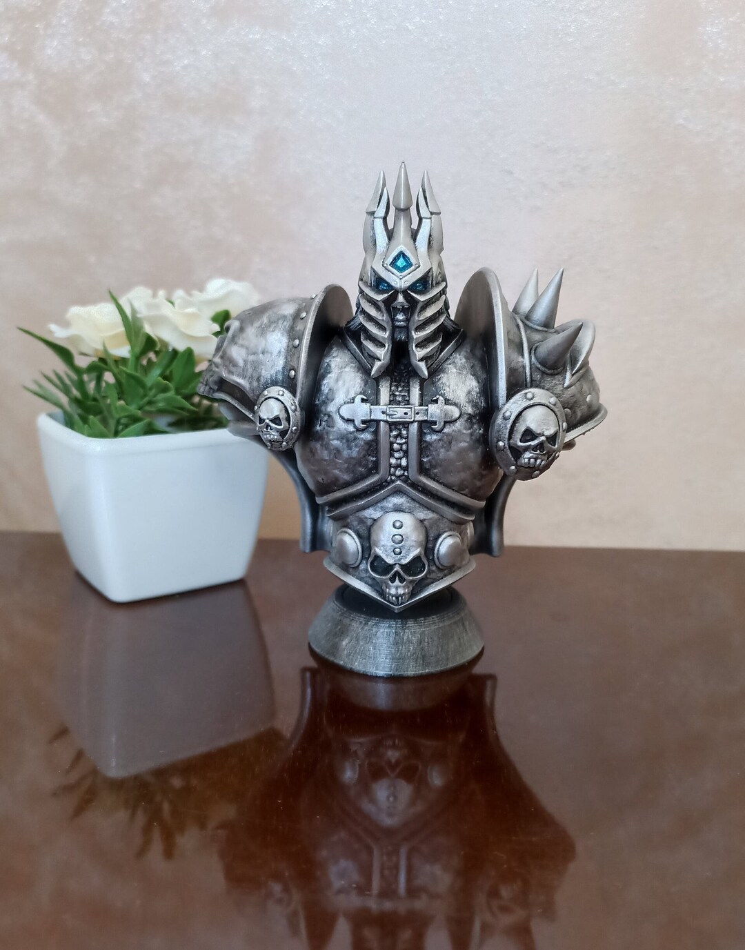 The Lich King Bust, Death Knight Figure - Etsy