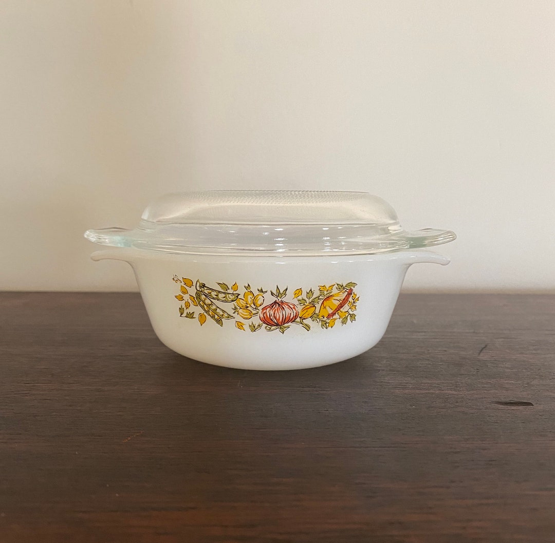 Anchor Hocking Fire King Harvest Vegetable 472 With Lid - Etsy