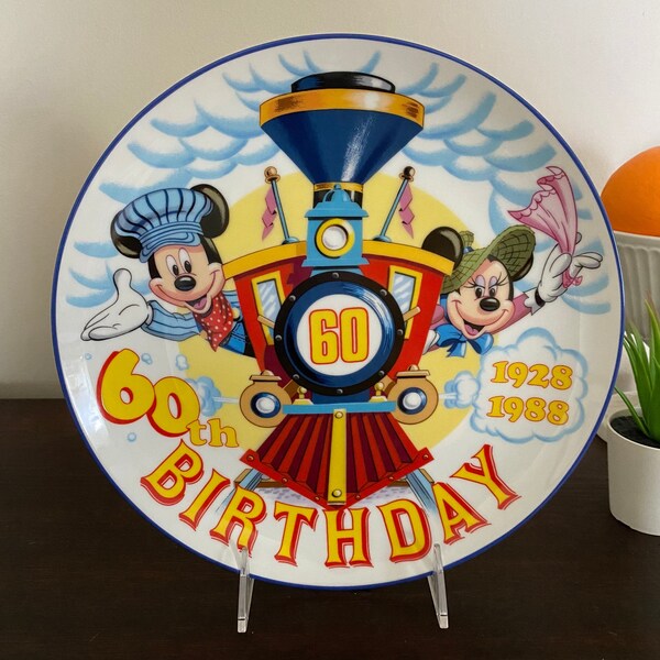 Ceramic Mickey Mouse Plate - Etsy