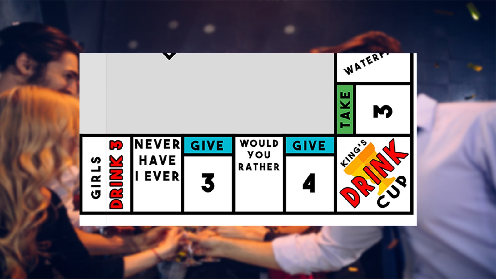 Drinking Game - Alcohol Game - Printable Drinking Game - Monopoly ...